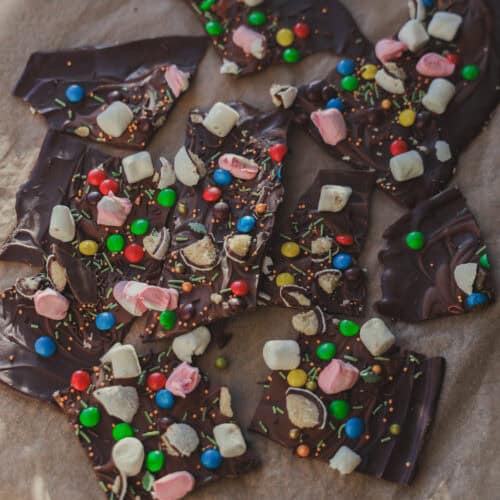 Jule chokoladebark - nem, sjov, farverig julesnack